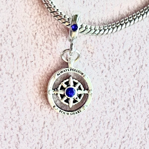 Pandora | Jewelry | Always Follow Your Heart Compass Charm | Poshmark